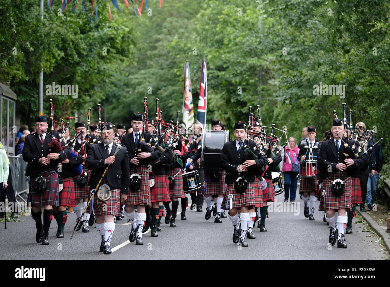 Selkirk, UK. 15th Jun, 2018. Selkirk Common Riding - Hail Smilin Morn ...
