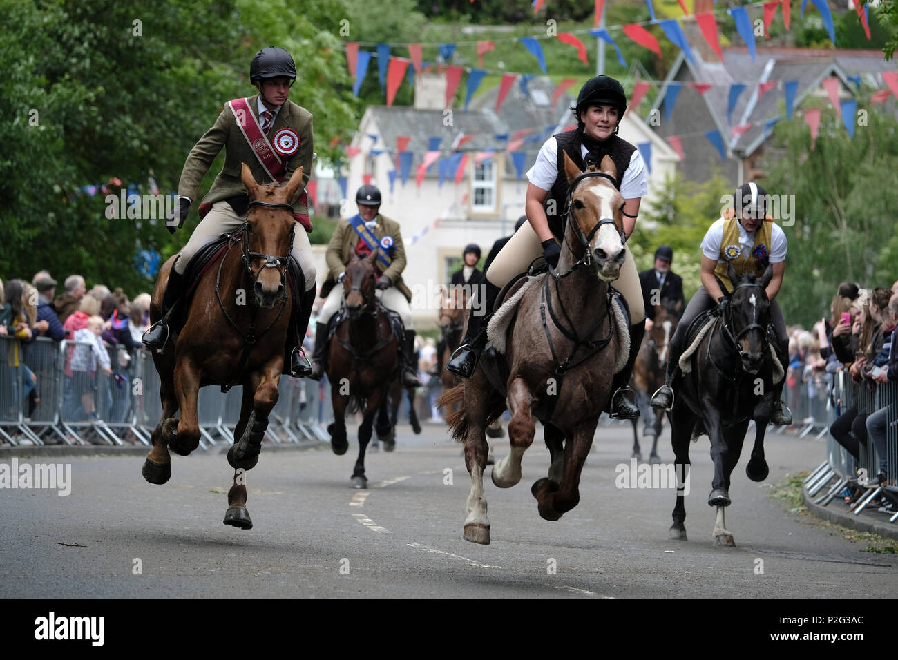 Selkirk, UK. 15th Jun, 2018. Selkirk Common Riding - Hail Smilin Morn ...