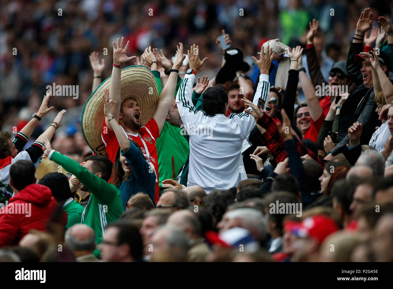 Sports Fan Doing The Wave Clipart