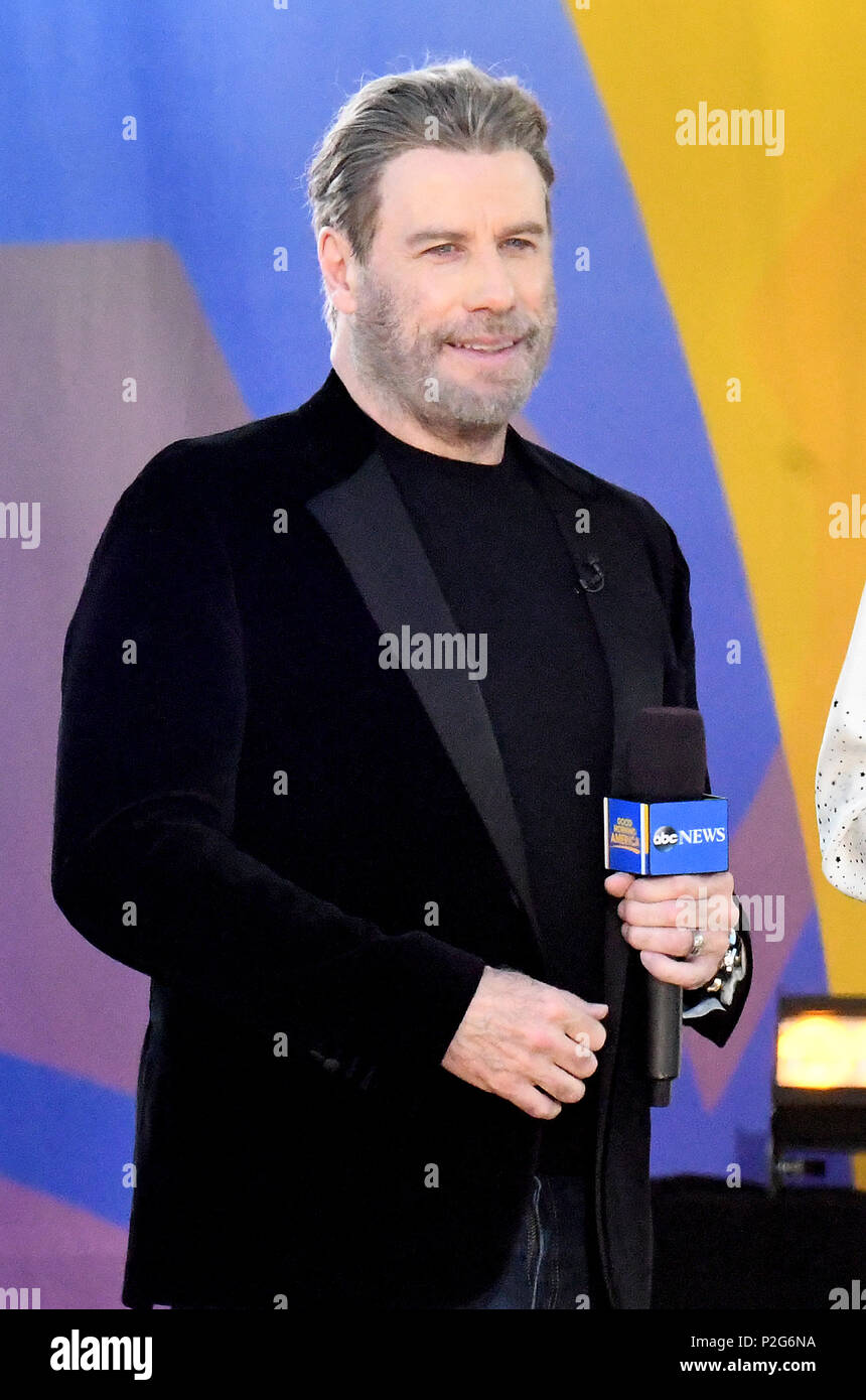 New York, NY, USA. 15th June, 2018. Pitbull and John Travolta are ...