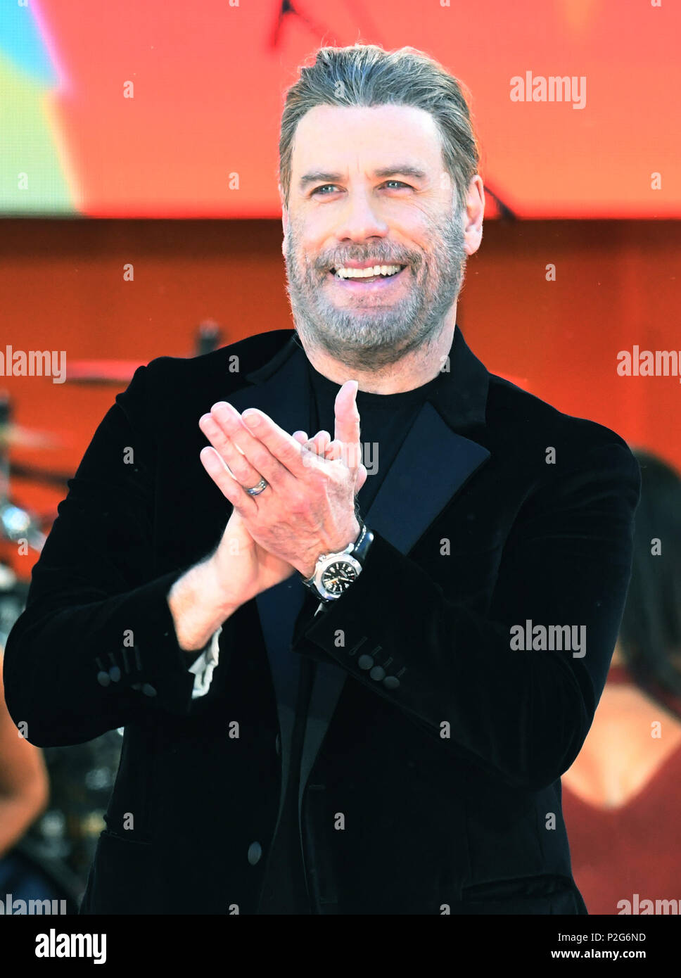 New York, NY, USA. 15th June, 2018. Pitbull and John Travolta are ...