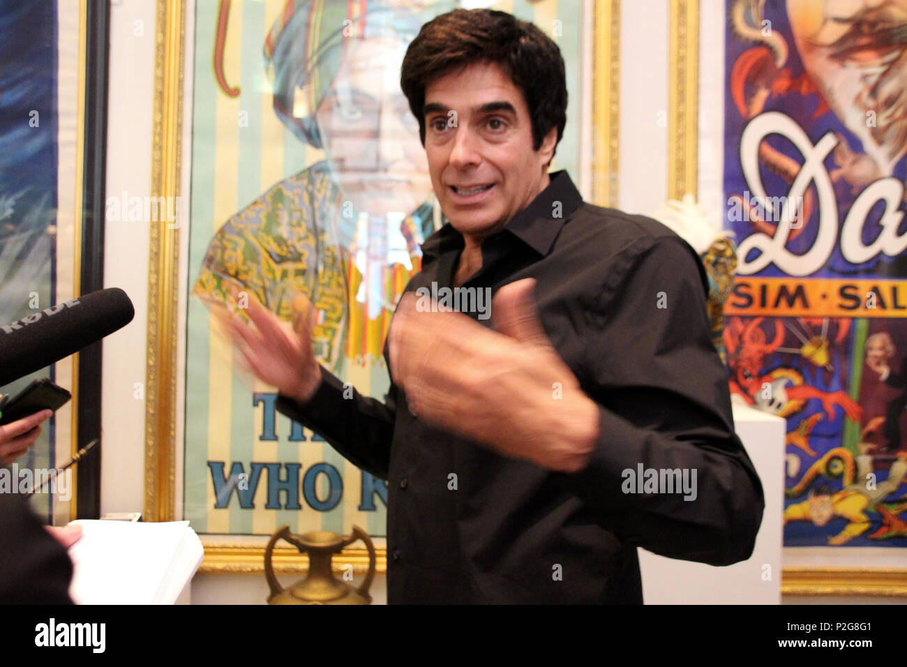 15 June 2018, US, New York: American magician David Copperfield ...