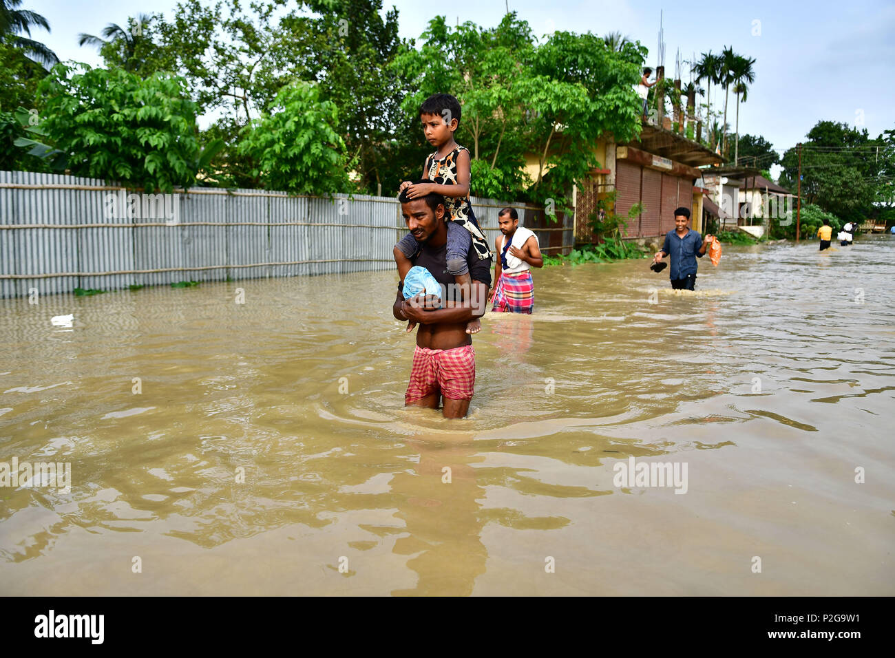 Man rescuing child hi-res stock photography and images - Alamy