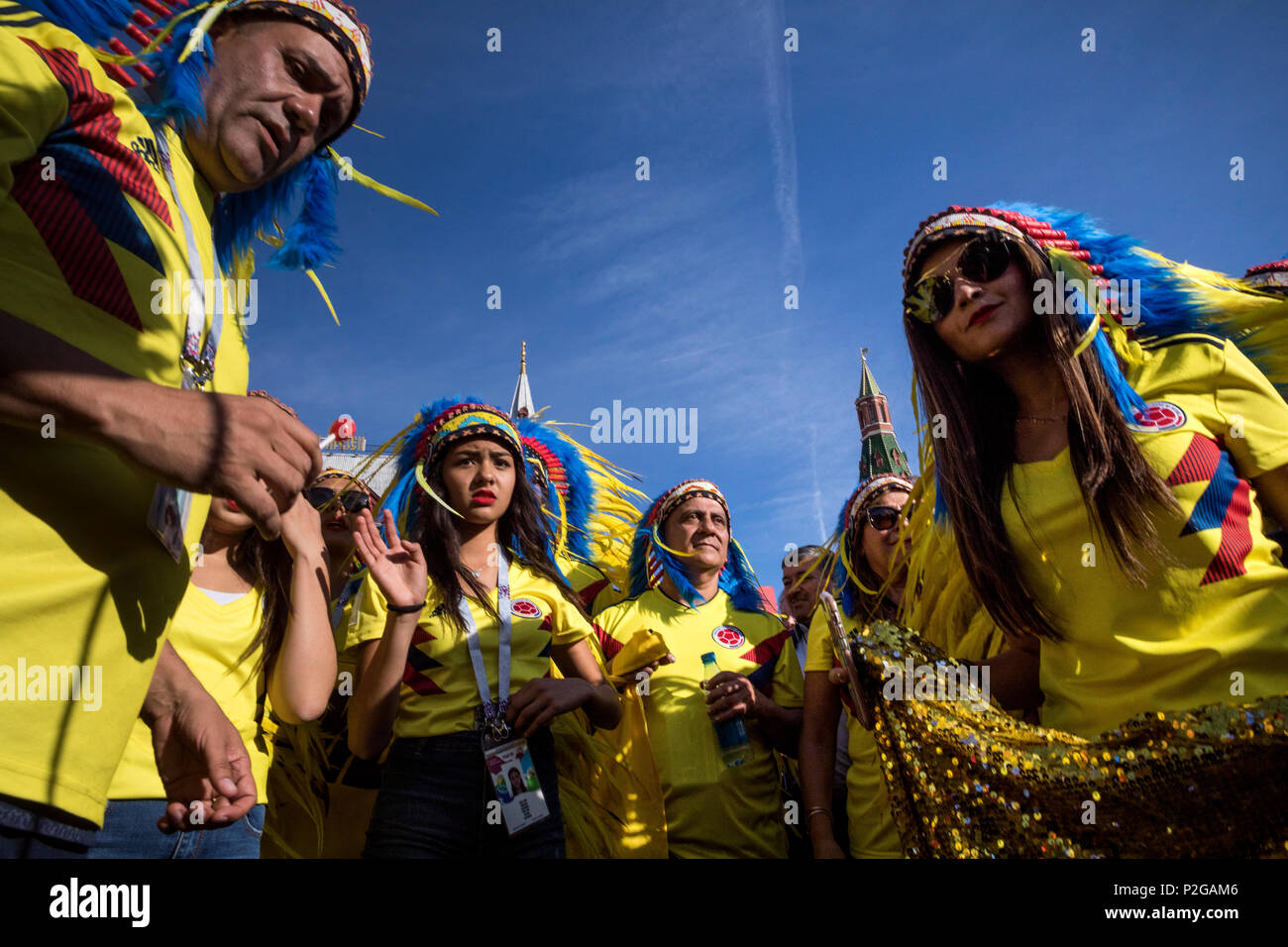 World cup fans colombia hi-res stock photography and images - Alamy