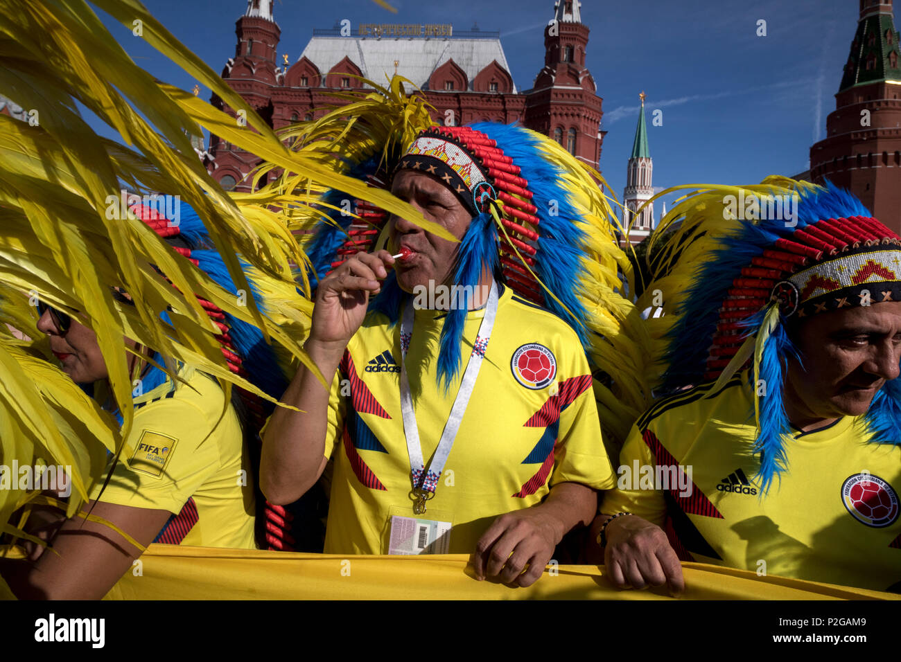 Colombia fans during the game hi-res stock photography and images - Alamy