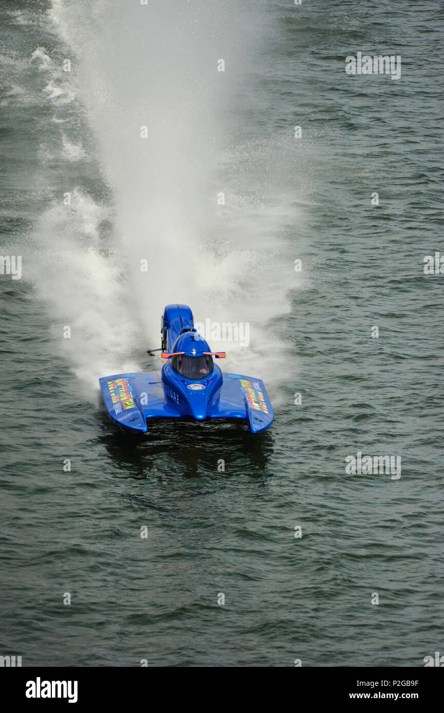 London, UK. 15th Jun, 2018. Alex Carella (ITA, Victory Team) racing in ...