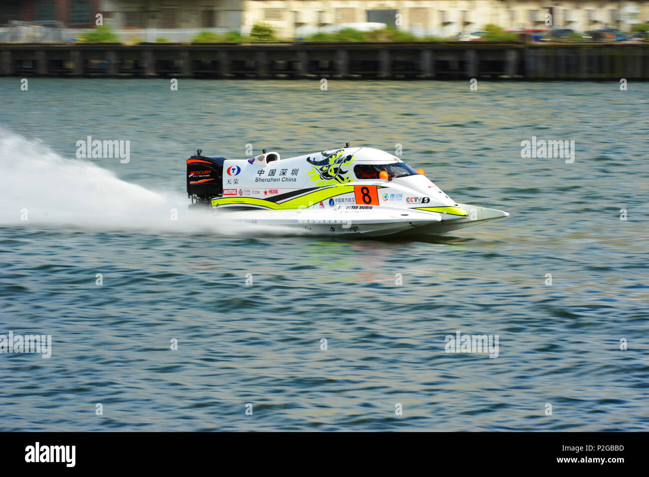 London, UK. 15th Jun, 2018. Shaun Torrente (USA, Team Abu Dhabi) racing ...