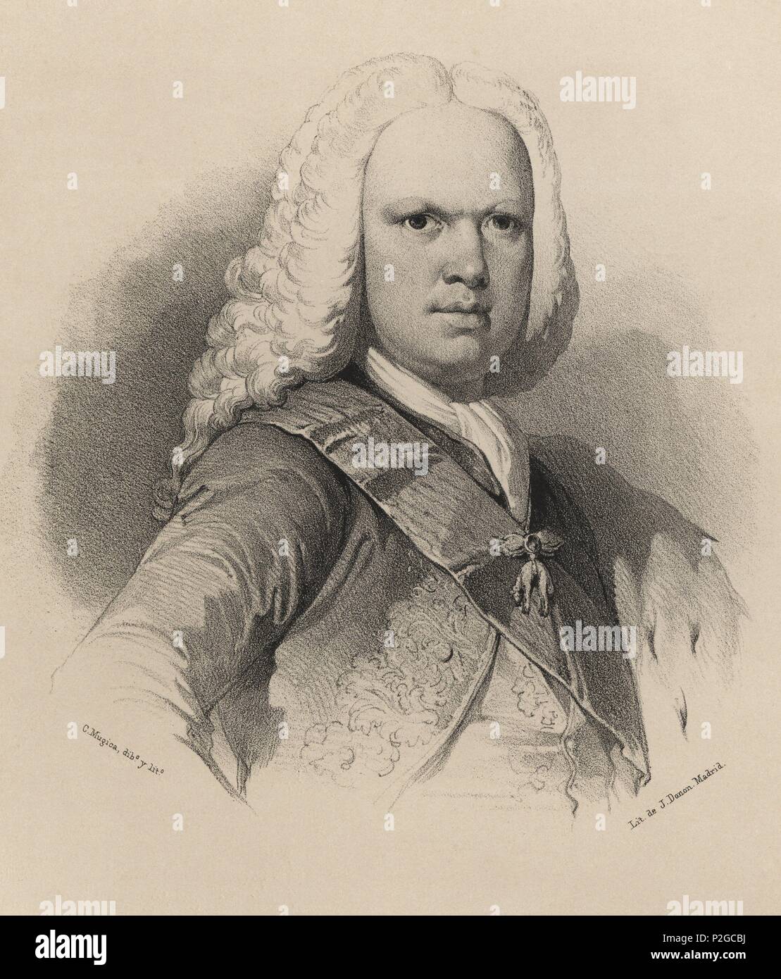 Fernando VI (1713-1759), hijo de Felipe V. Rey de España desde 1746 a ...