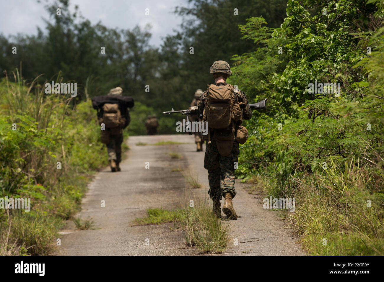U.S. Marine Corps Lance Cpl. Patrick Butner, a machine-gunner with 2nd ...