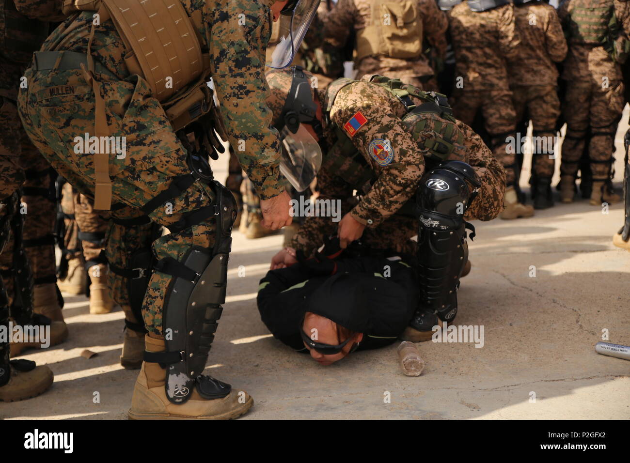 Armed police riot training exercise hi-res stock photography and images ...