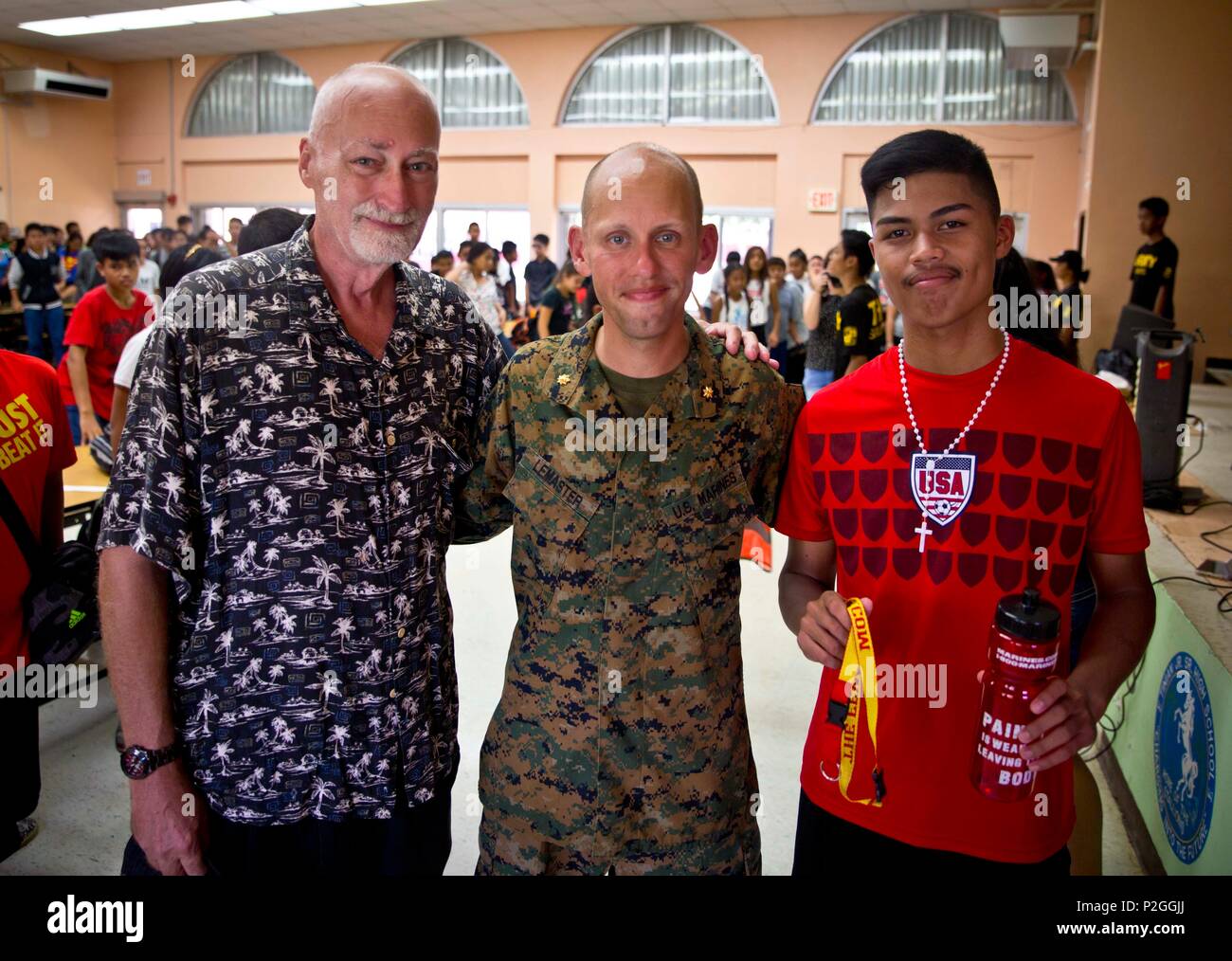 Tinian (Sept. 16, 2016) – U.S. Marine Major Ralph Lemaster with Marine ...