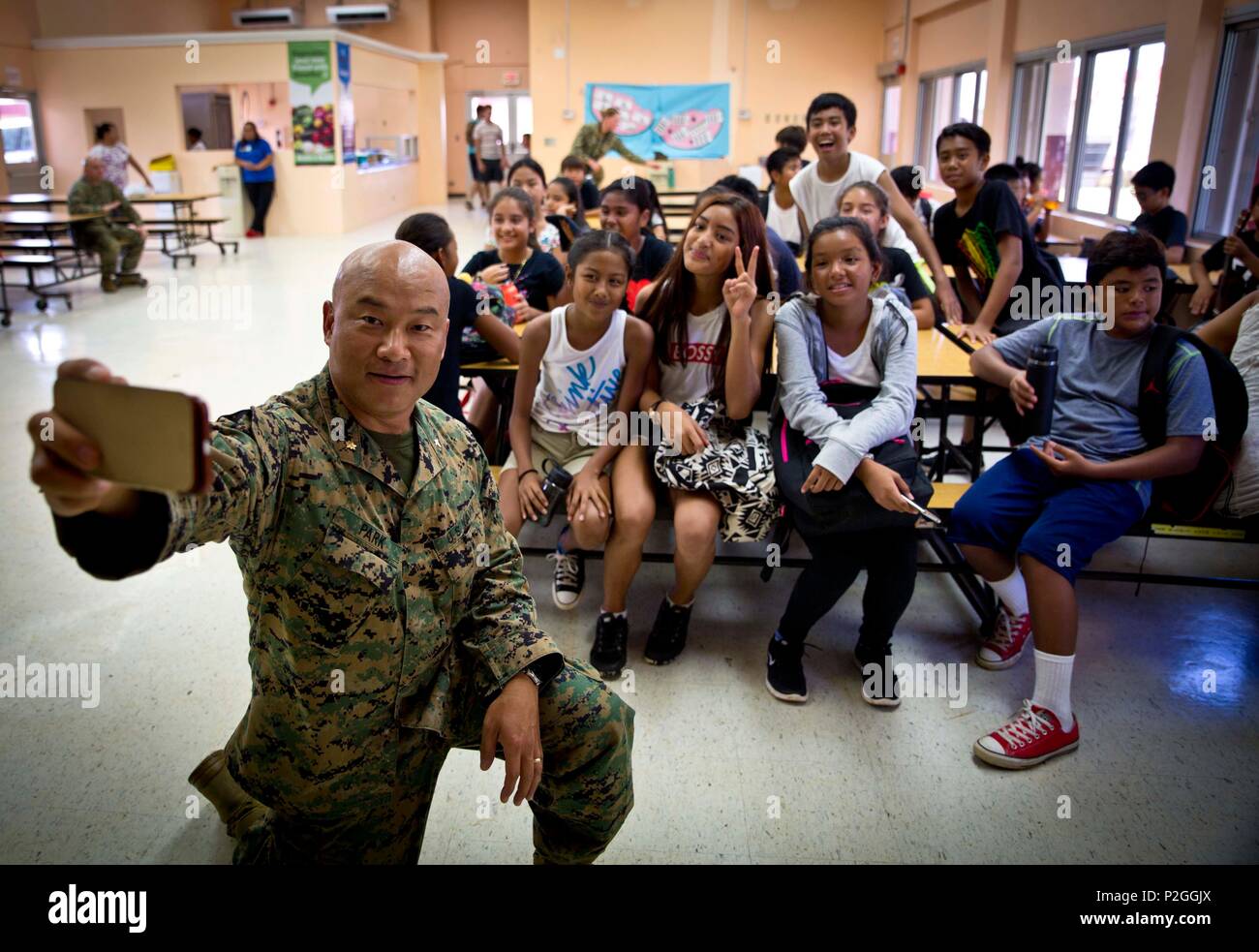 Tinian (Sept. 16, 2016) – U.S. Navy Chaplin Philip Park with Marine Air ...