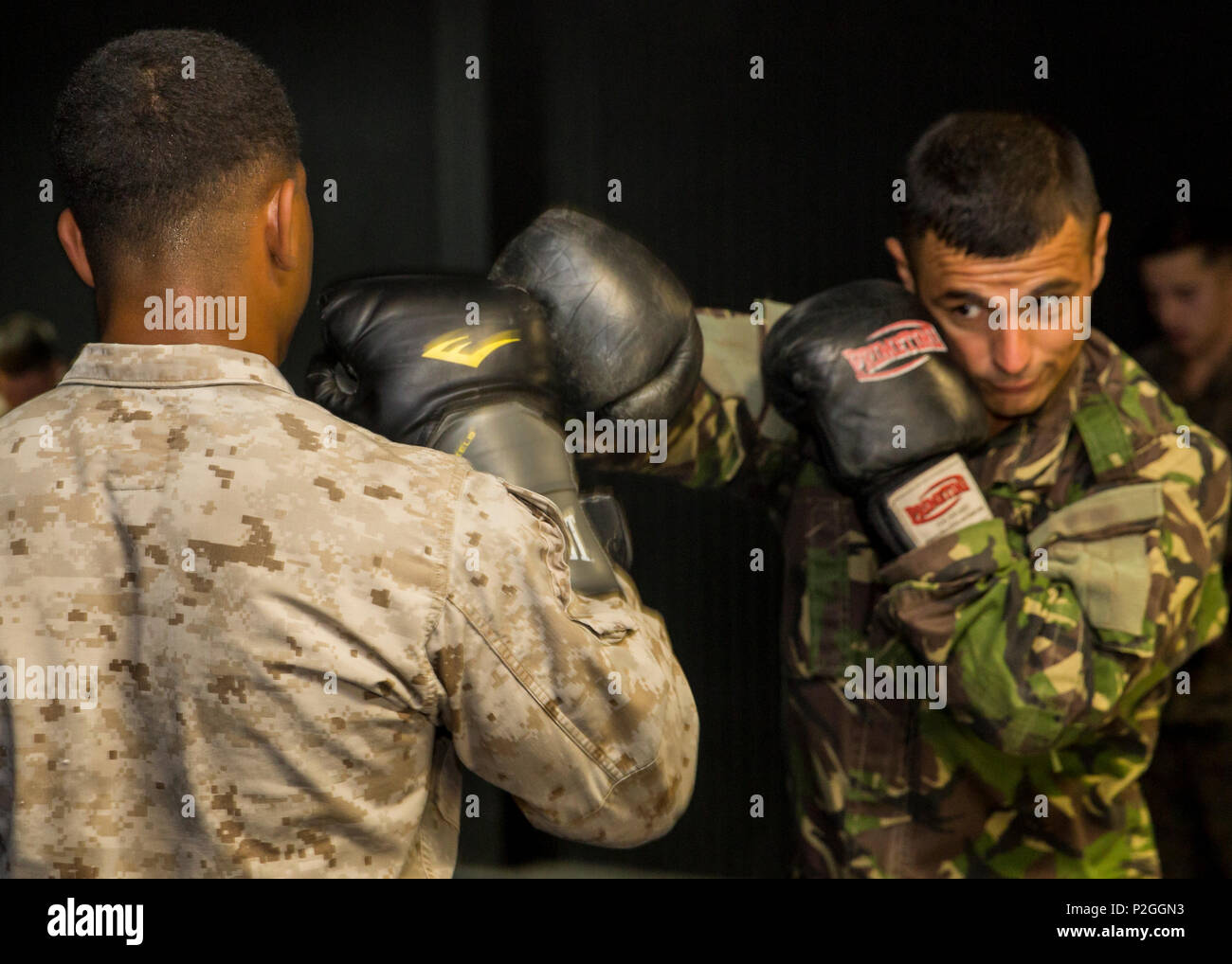 Soldiers spar hi-res stock photography and images - Alamy