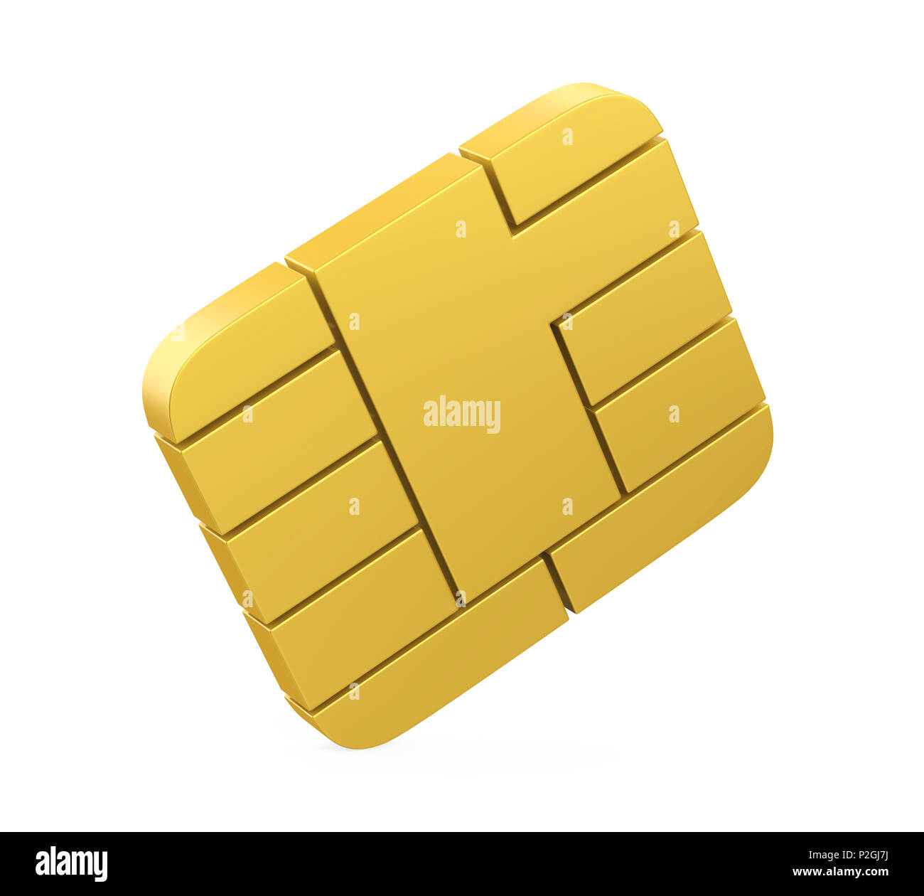 Credit Card Chip Isolated Stock Photo - Alamy