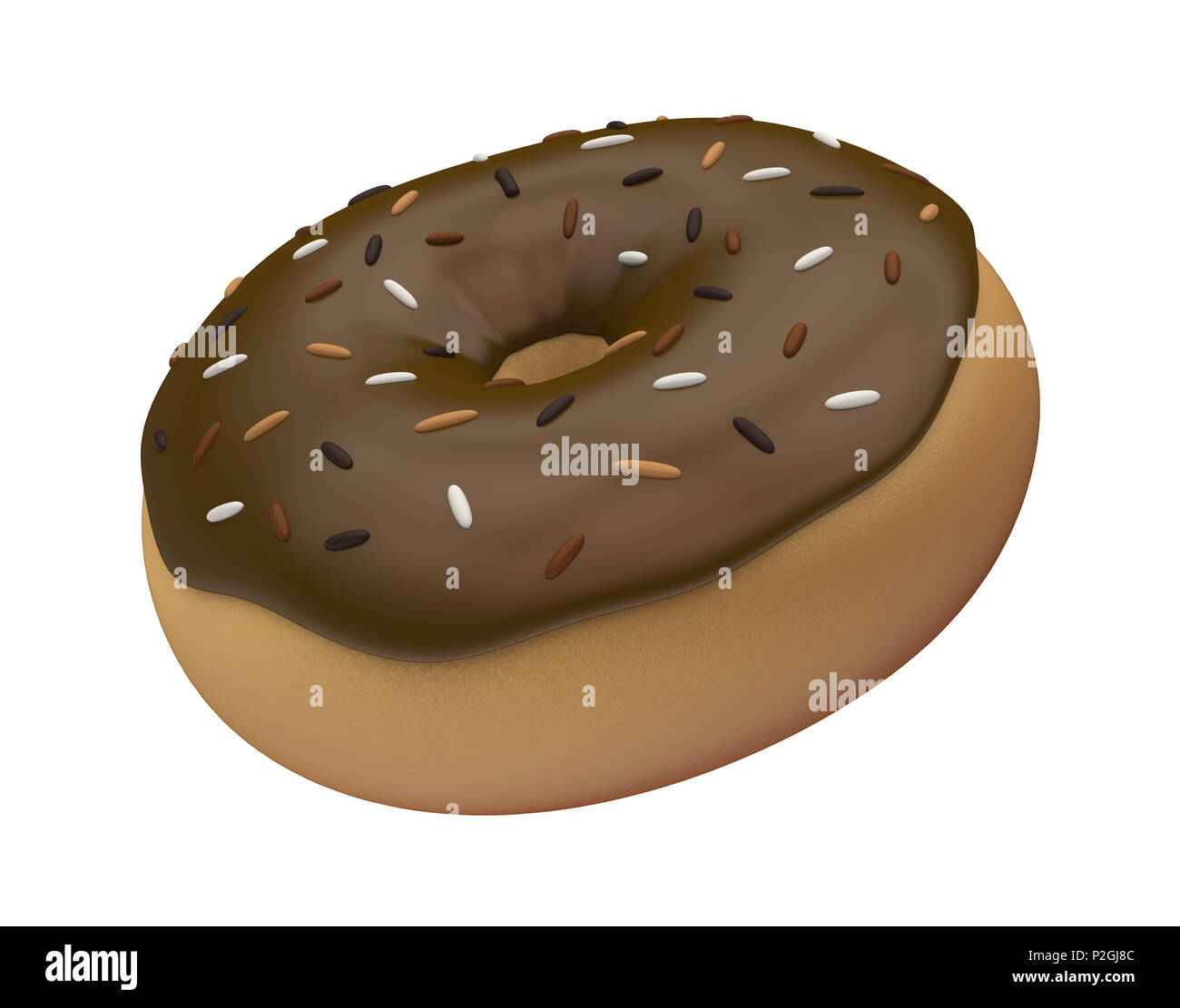 Delicious donut isolated icon Cut Out Stock Images & Pictures - Alamy