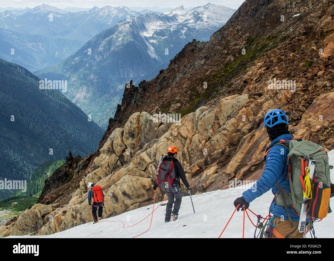 Colin Ayers (right), Melanie Stam (center) and Ben Stilin escape ...