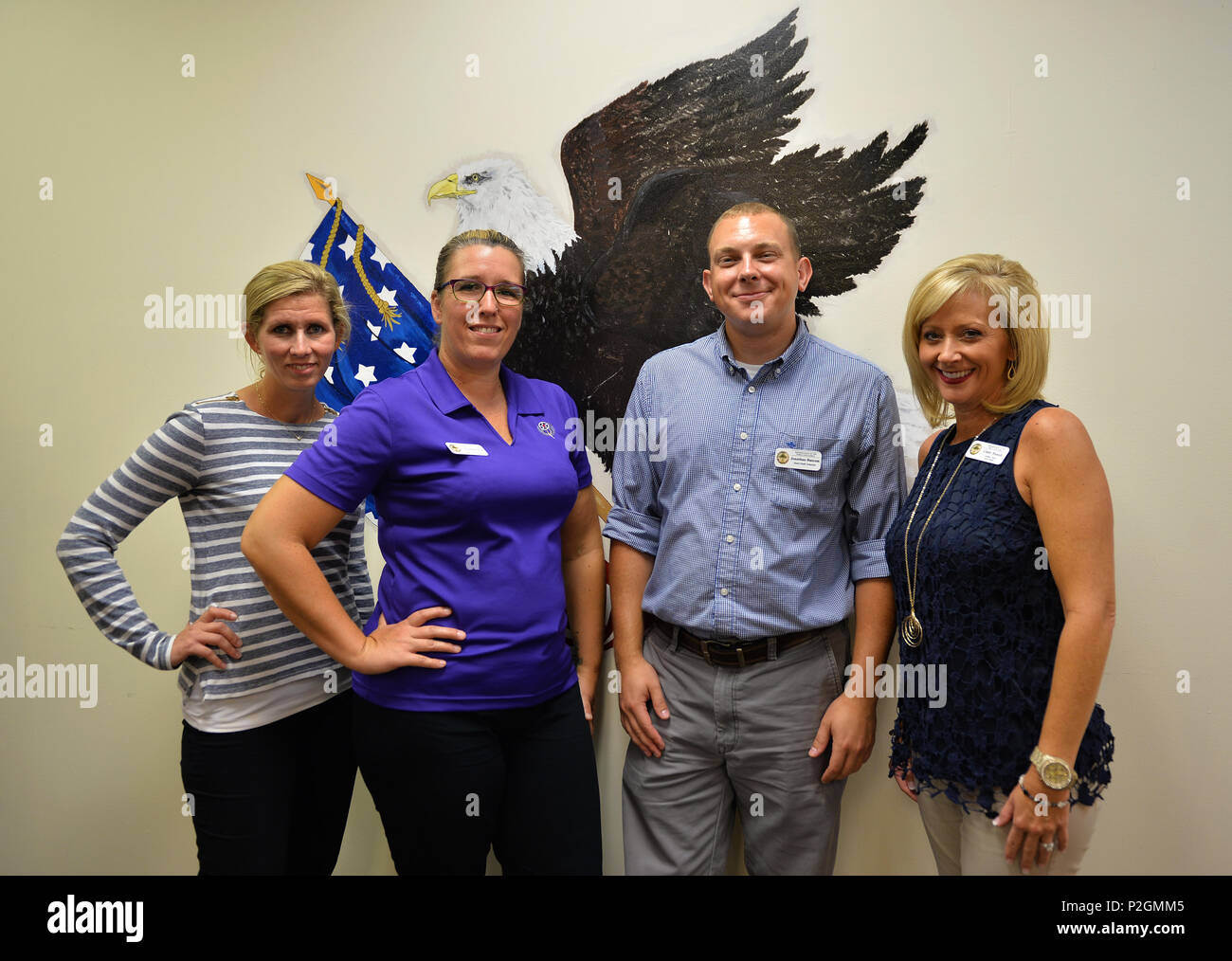 The Preservation of the Force and Family, or POTFF, team stands ...