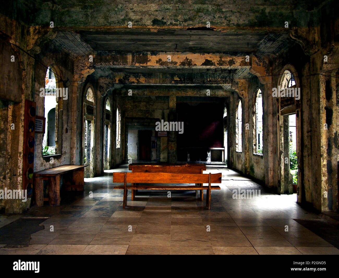 BAGUIO CITY, PHILIPPINES - JUNE 7, 2018: Interiors of the Dominican ...
