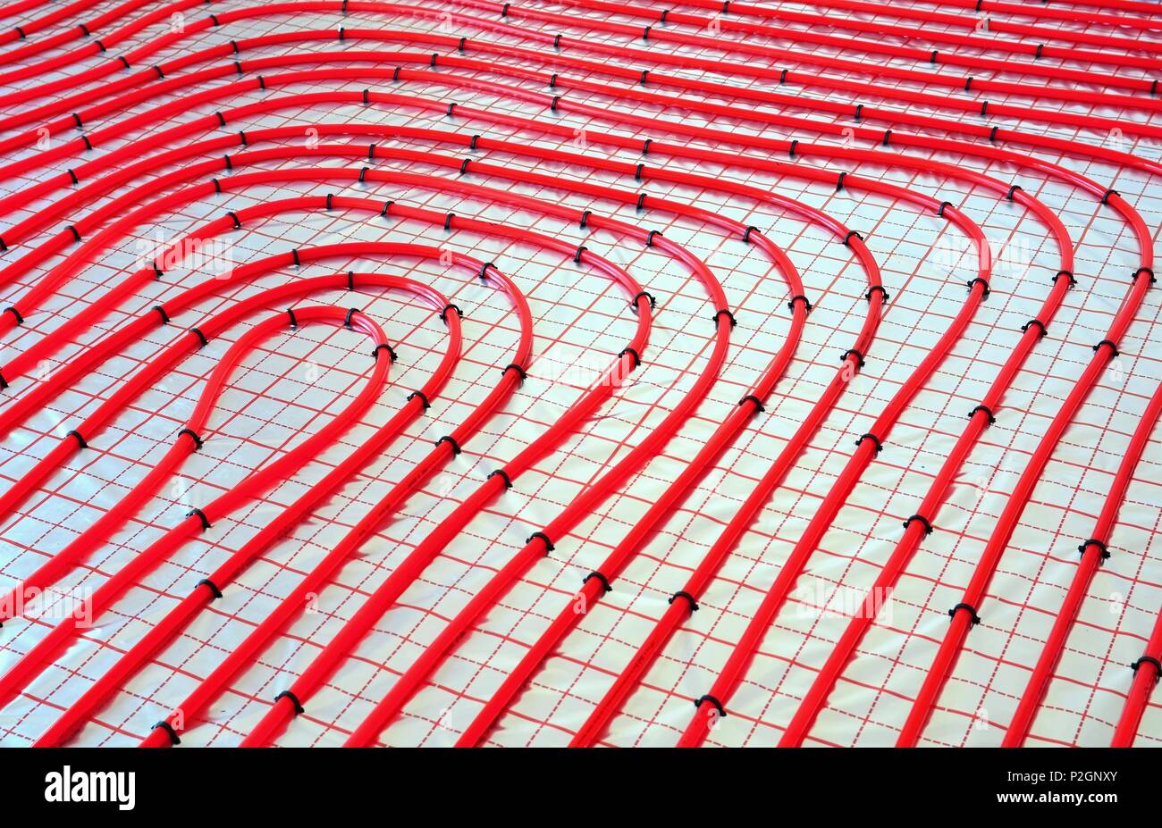 Underfloor heating pipes hi-res stock photography and images - Alamy