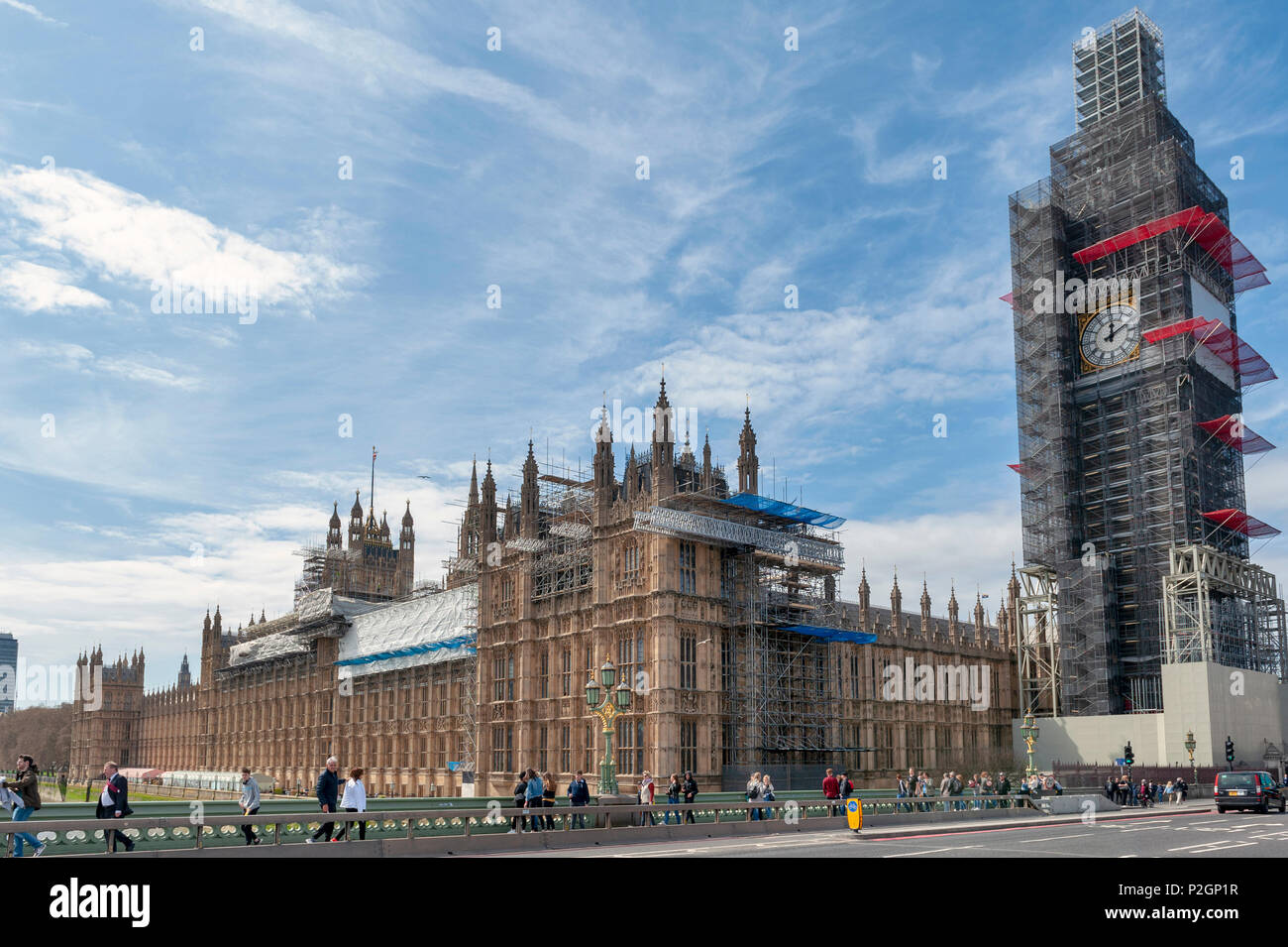 The Elizabeth Tower, known as Big Ben, iconic landmark of London, and ...