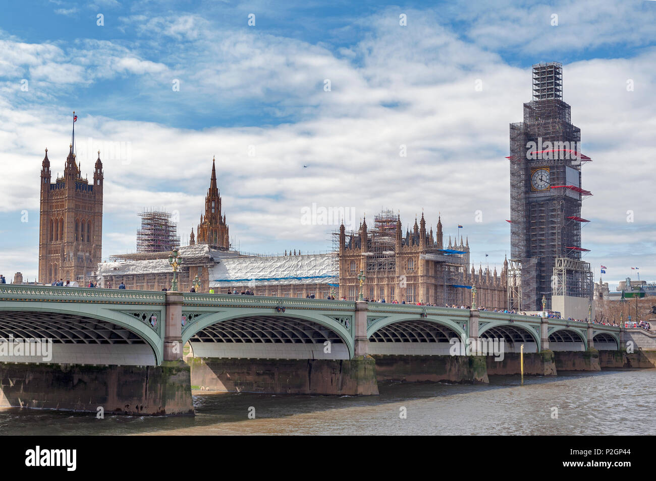 The Elizabeth Tower, known as Big Ben, iconic landmark of London, and ...