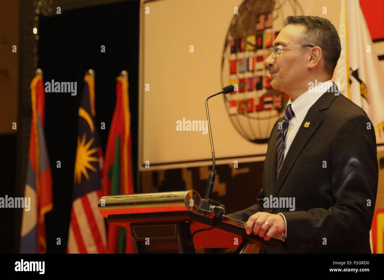 Honorable Dato Seri Hishmuddin Minister Of Defence Malaysia Delivers
