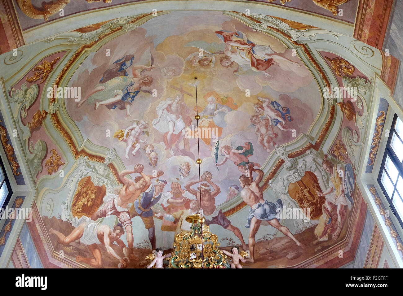 Baroque fresco on ceiling hi-res stock photography and images - Alamy