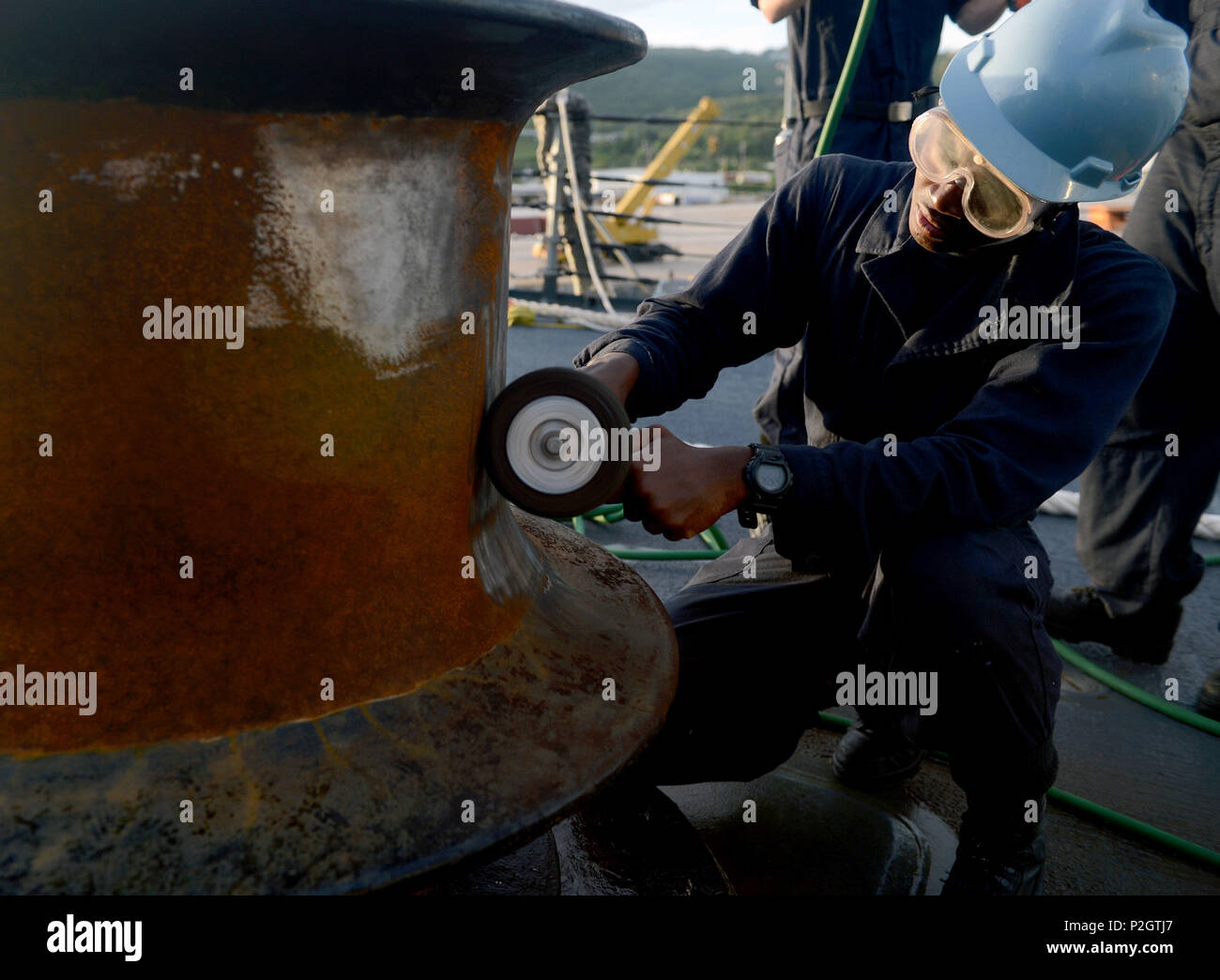 160924-N-YU572-021 SAIPAN (Sep. 24, 2016) Seaman Stephon Frierson ...