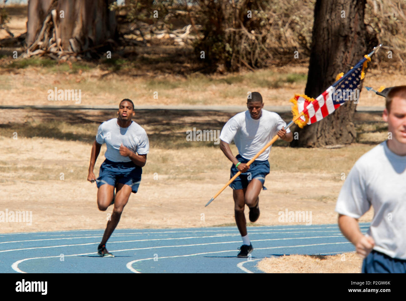 Airman Elijah Francis Airman (left) and 1st Class Creshaun Marshall ...