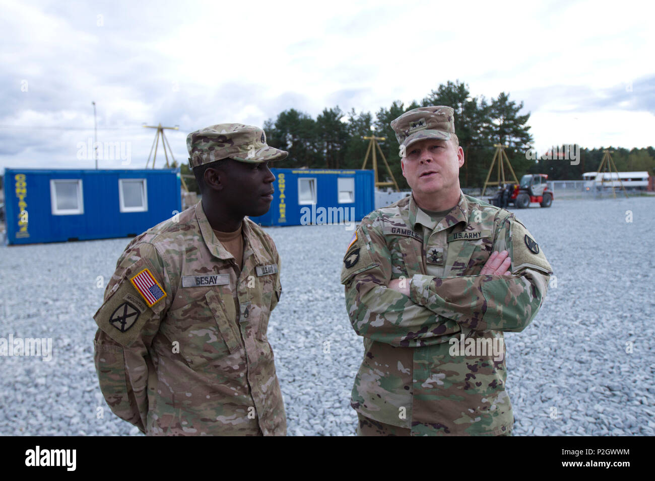Maj. Gen. Duane Gamble, commander of the 21st Theatre Sustainment ...