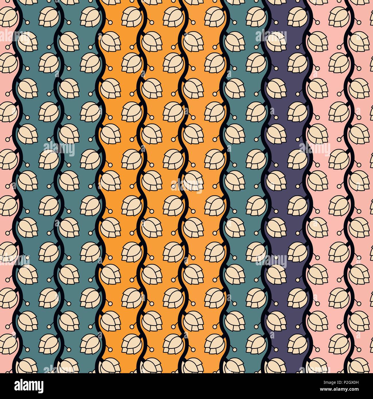 Japanese hop plant Stock Vector Images - Alamy