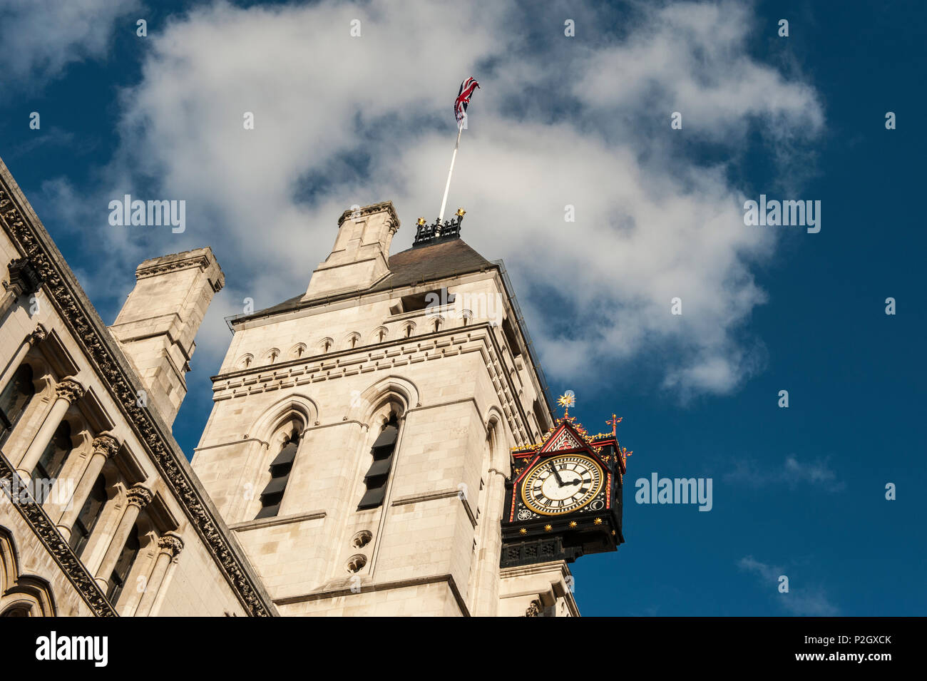 Old Building with clock Stock Photo - Alamy