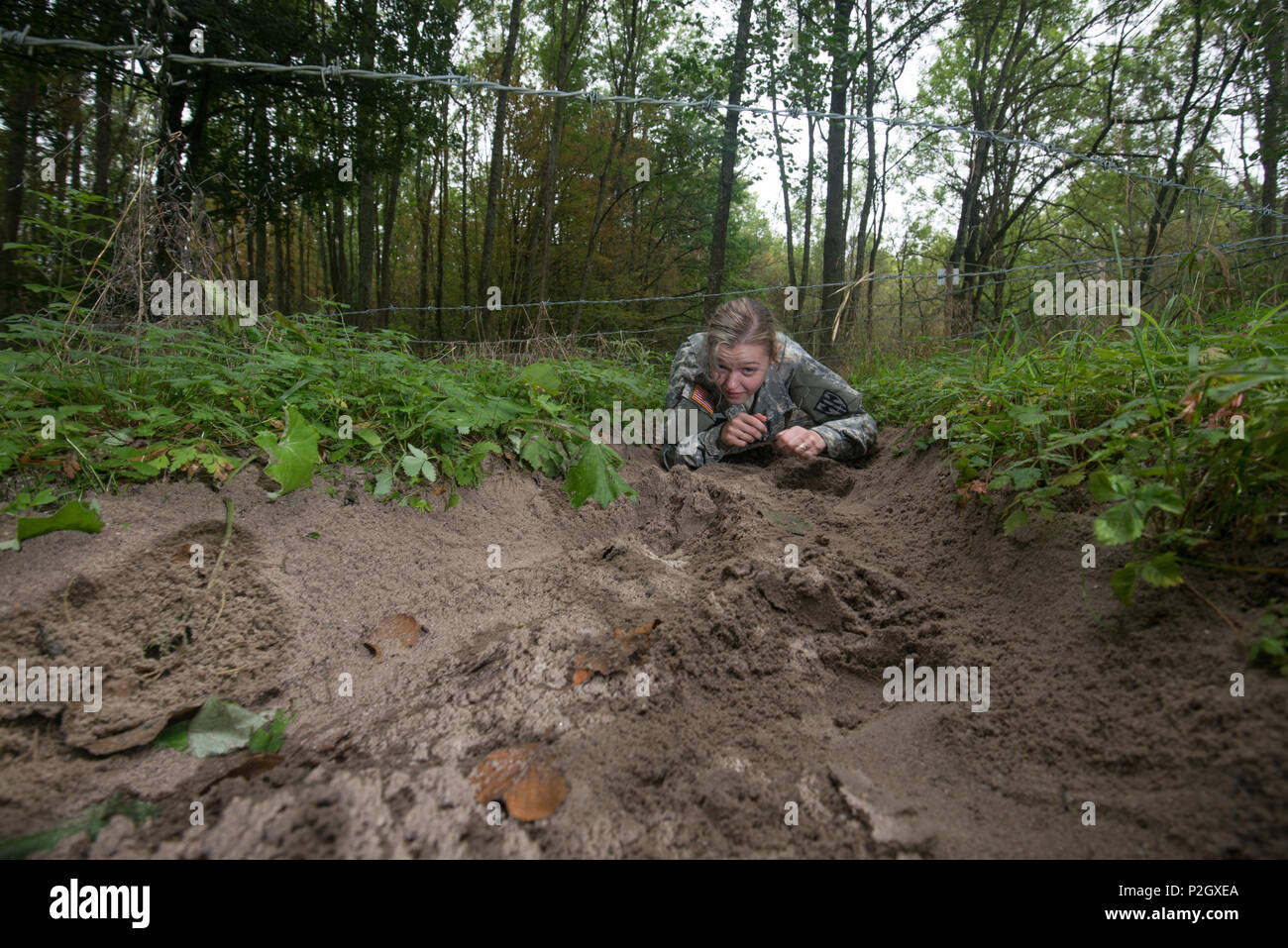 PFC Alexia Roy a U.S. Soldier, assigned to 554 Military Police Company ...