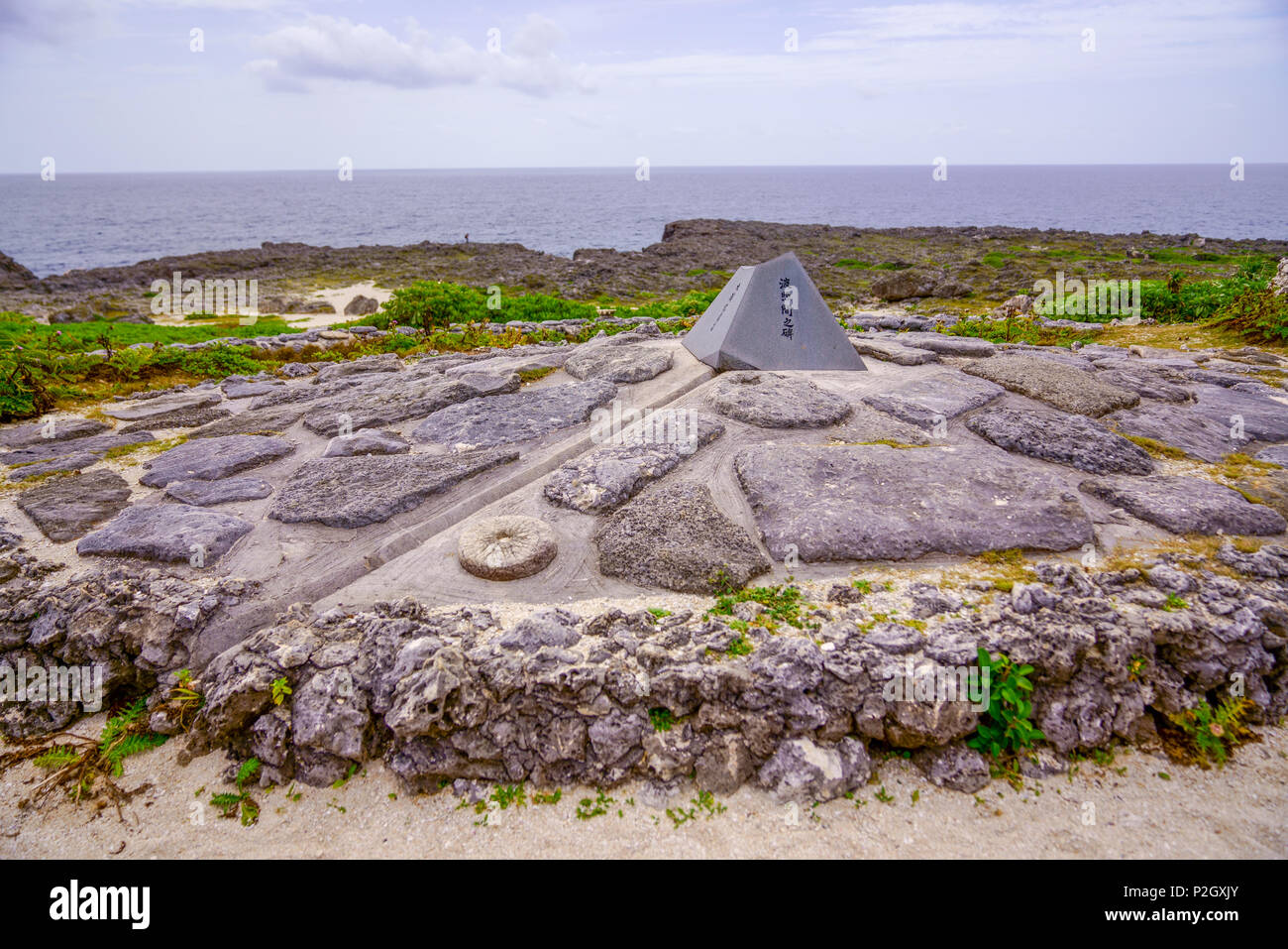 Monument in Southernmost Island, Okinawa Prefecture, Japan Stock Photo ...