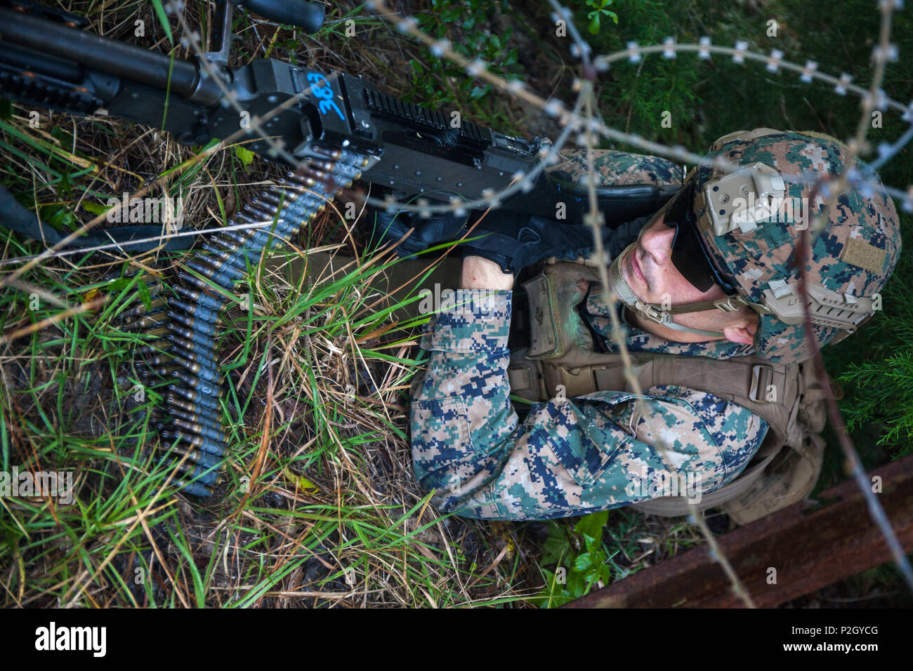 U.S. Marine Corps Sgt. Joseph Canty, combat instructor, Advanced ...