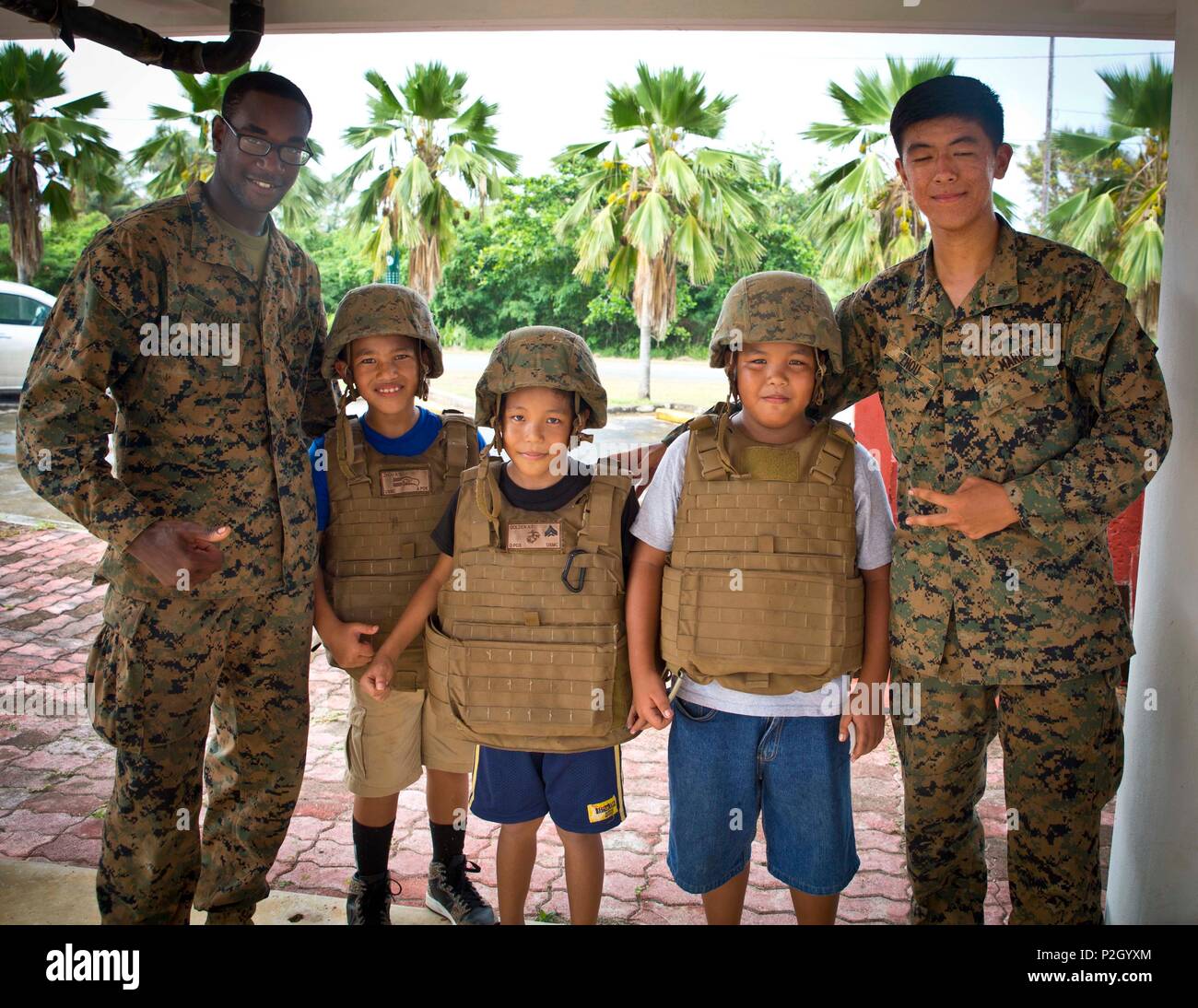 Tinian (Sept. 16, 2016) – U.S. Marine Lance Cpl. Aaron Woods and Lance ...