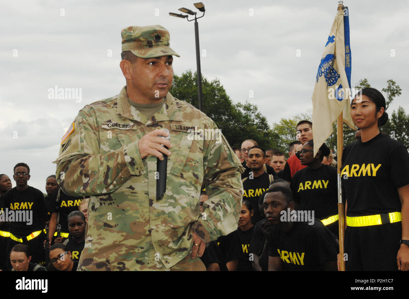 Lt. Col. Stephen Collins, 244th Quartermaster Battalion commander ...