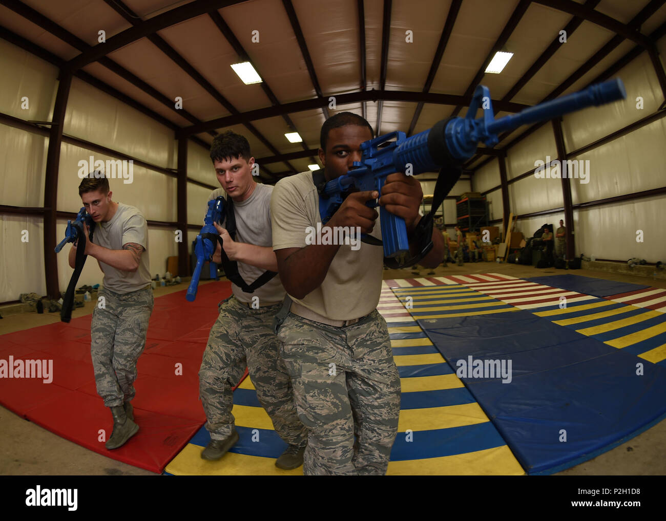 Members of the 97th Security Forces Squadron practice tactical ...