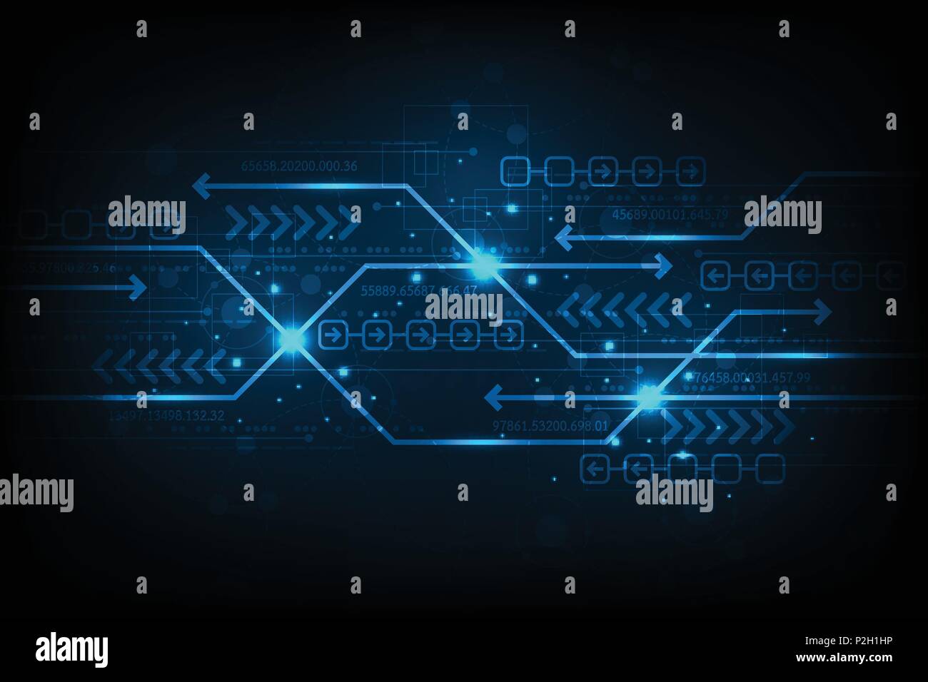 Digital technology information exchange Stock Vector Images - Alamy