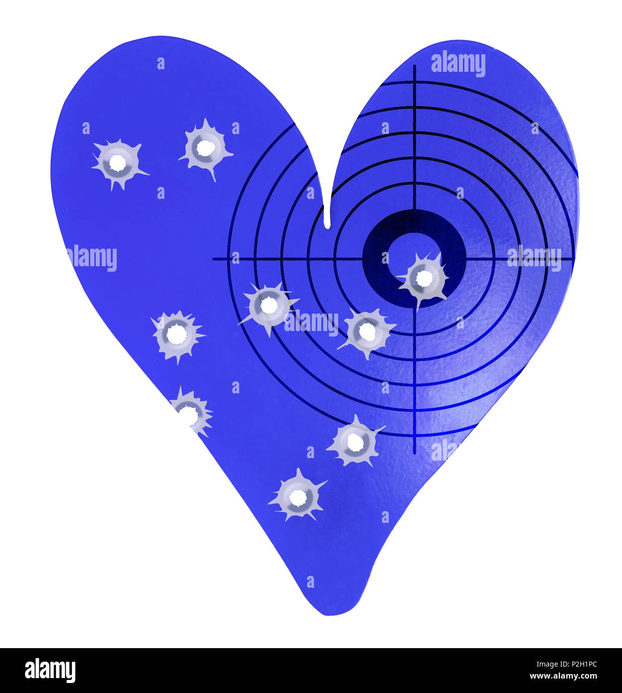 Bullet hole metal Cut Out Stock Images & Pictures - Alamy