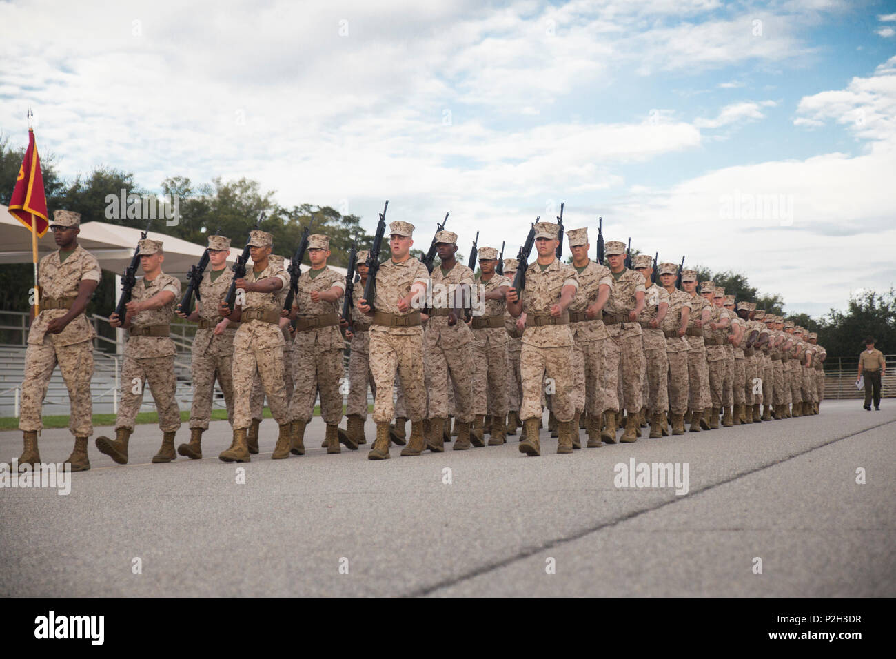 Recruits of Platoon 3078, Kilo Company, 3rd Recruit Training Battalion ...