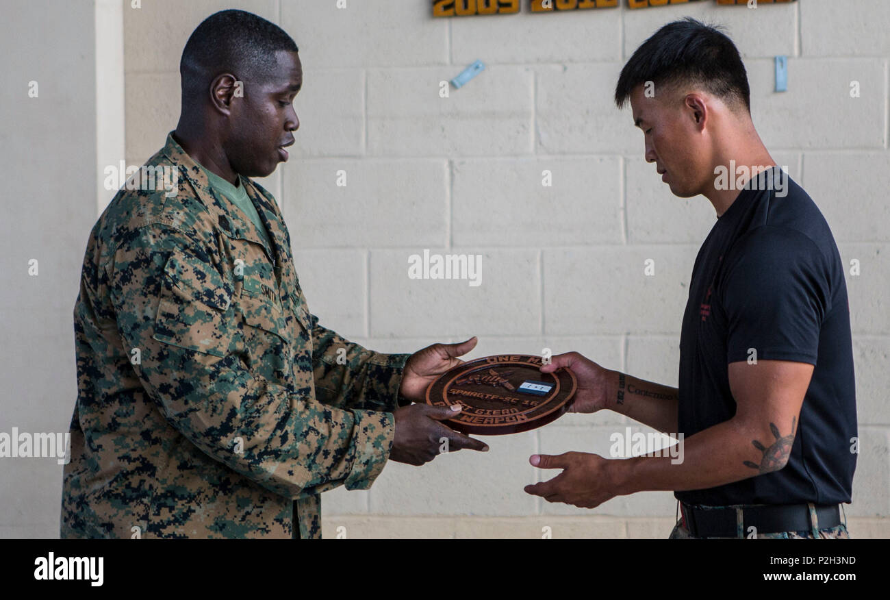 U.S. Marine Master Sgt. Sylvester Smith, the operations chief with ...