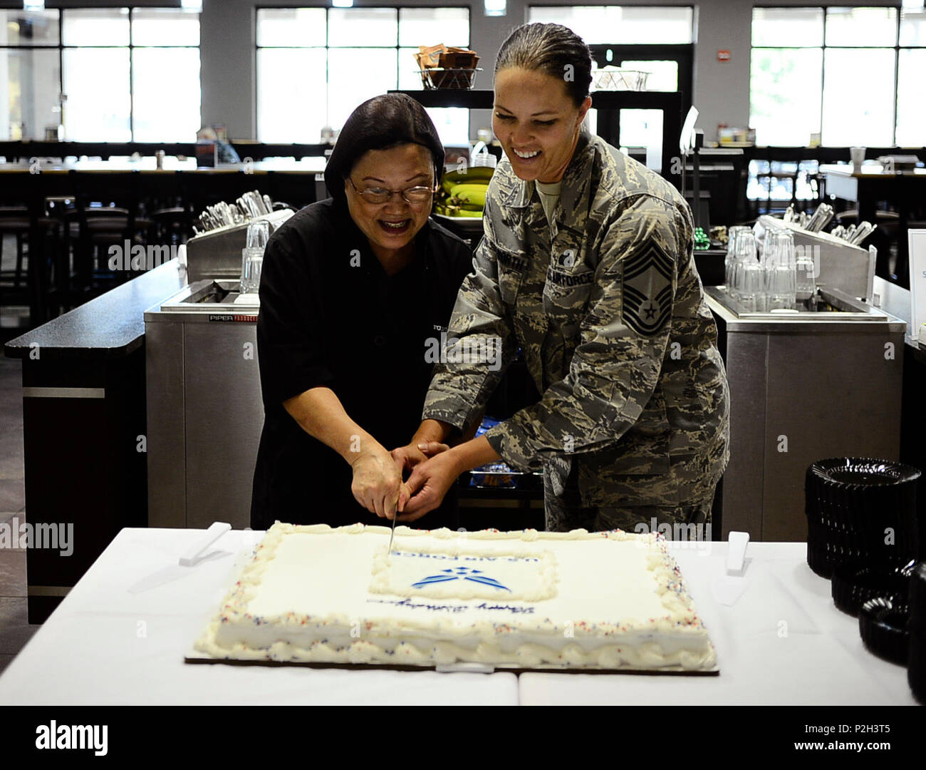 Chief Master Sgt. Tiffany Bettisworth, superintendent of the 6th Force ...