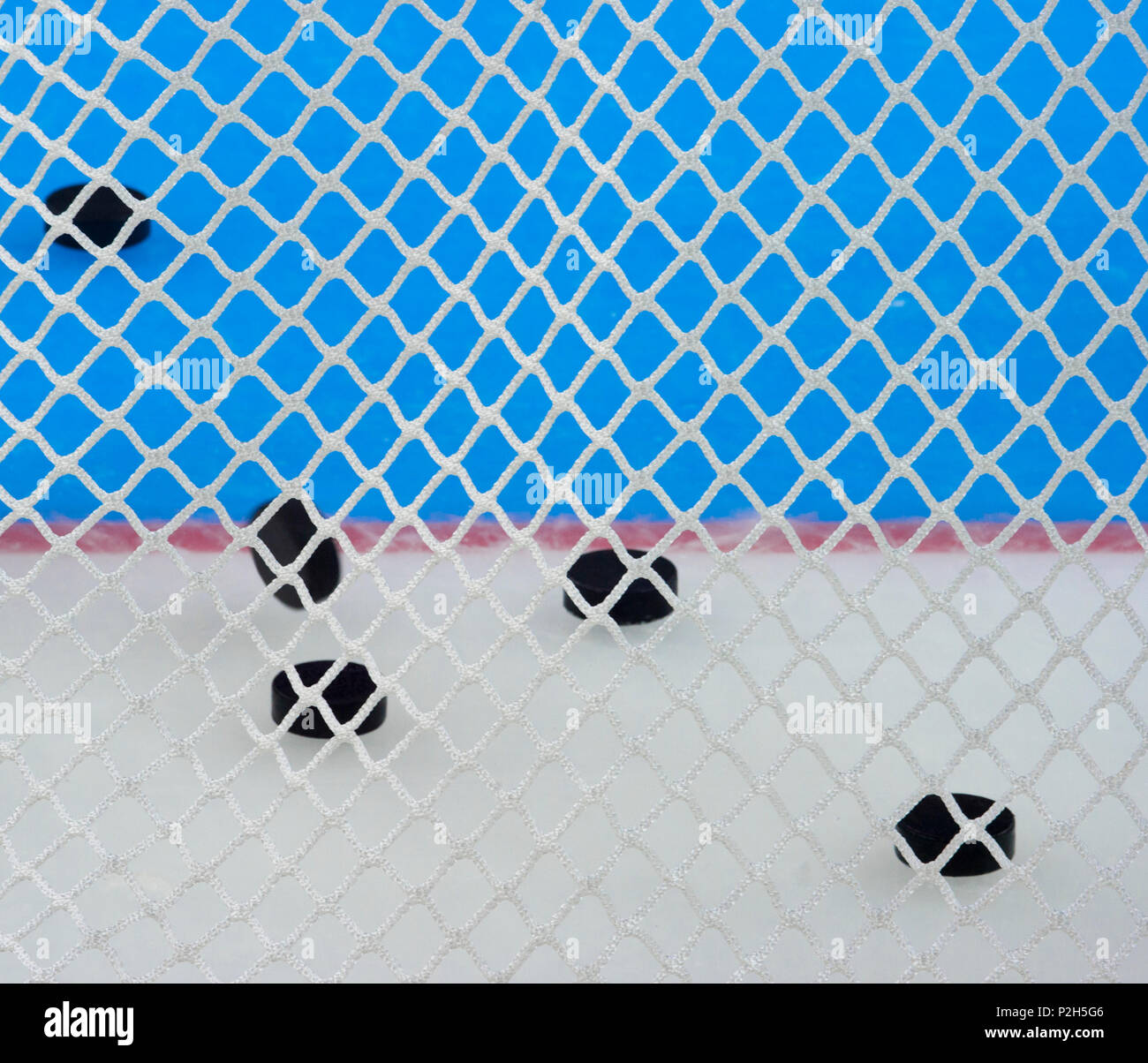 Closeup view of nylon netting. Color patterns in the background, these ...