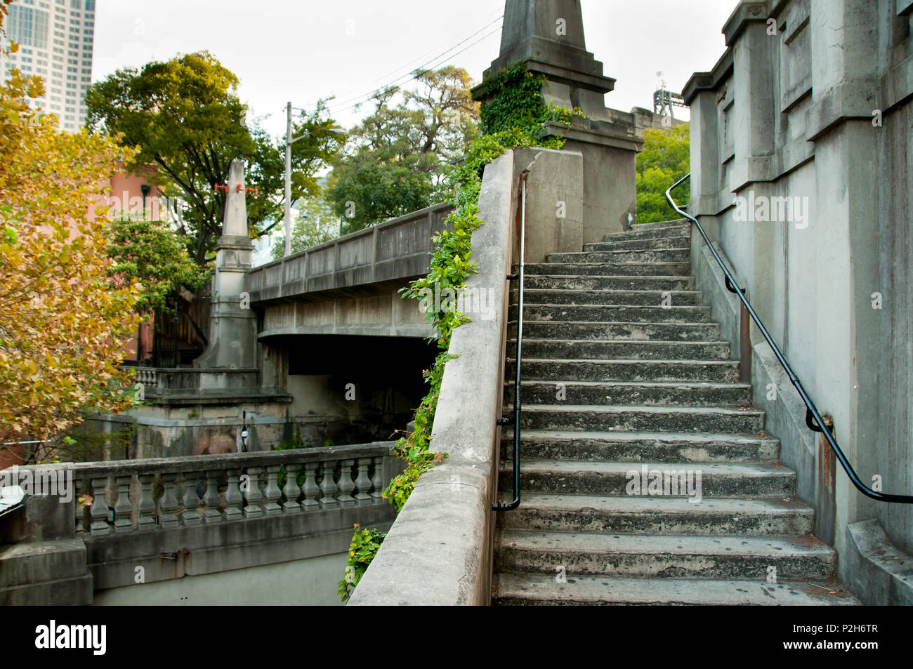 Old Stairs & Bridge in The Rocks District - Sydney - Australia Stock ...