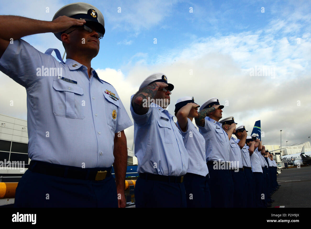 Coast Guard members from units across the Coast Guard 13th District ...