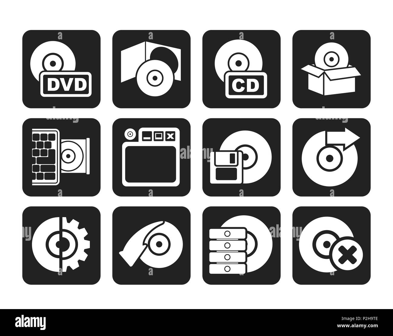 Computer Disk Media Icons