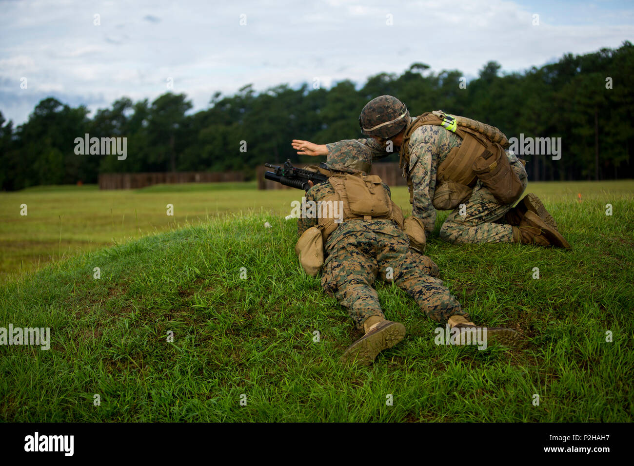 U.S. Marines attached to Infantry Training Battalion, School of ...