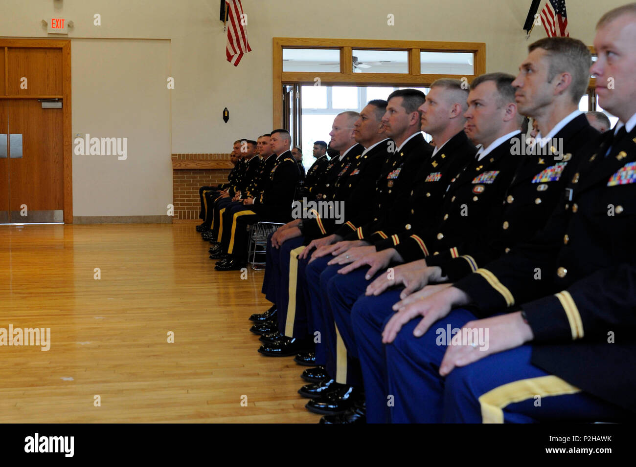 Warrant Officer Candidates and Officer Candidates listen to guest ...
