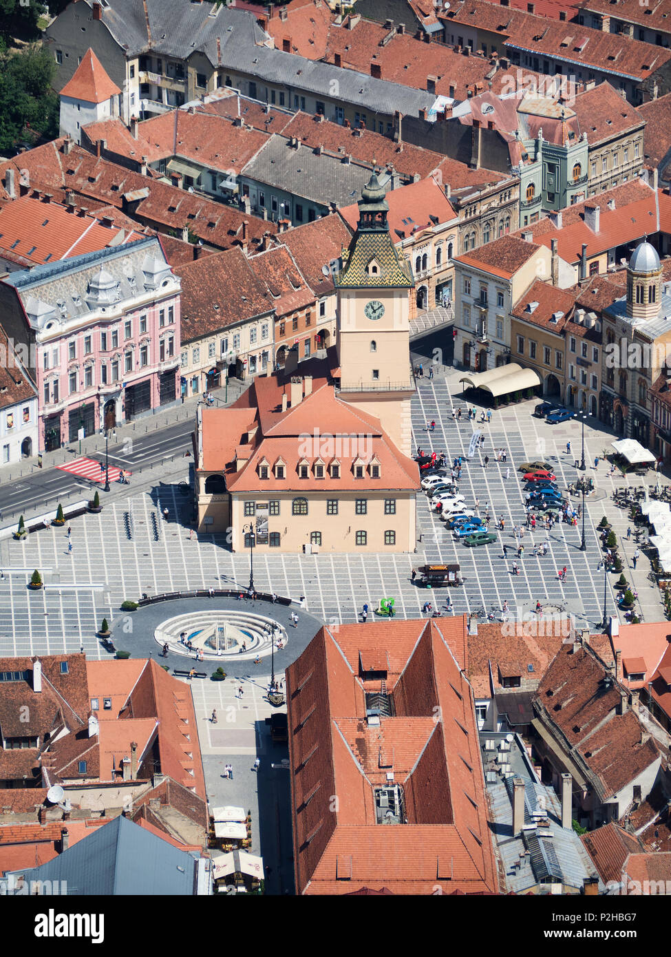 Old city center brasov hi-res stock photography and images - Alamy